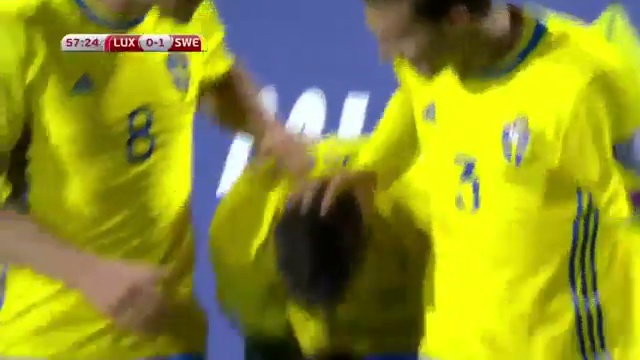 Люксембург - Швеция 0:1 видео