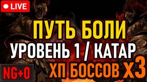 👿 ПУТЬ БОЛИ / NG+0 👿 УРОВЕНЬ 1 / ХП БОССОВ х 3 / ТОЛЬКО КАТАР 👿